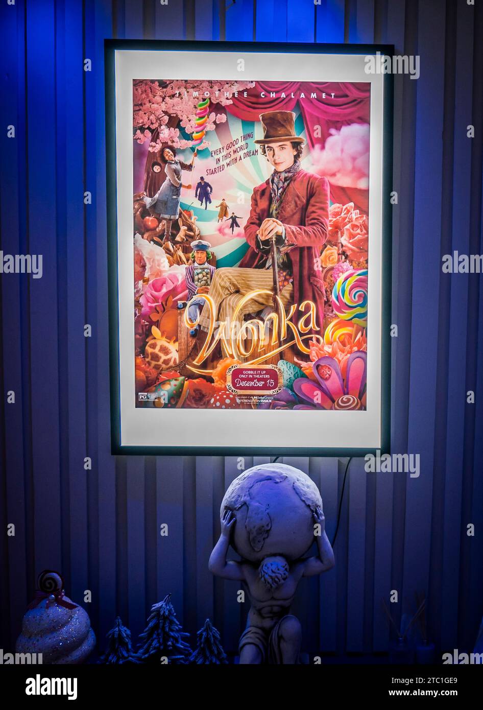 A Wonka poster in a Wonka themed home in Doncaster. Married couple Paul ...