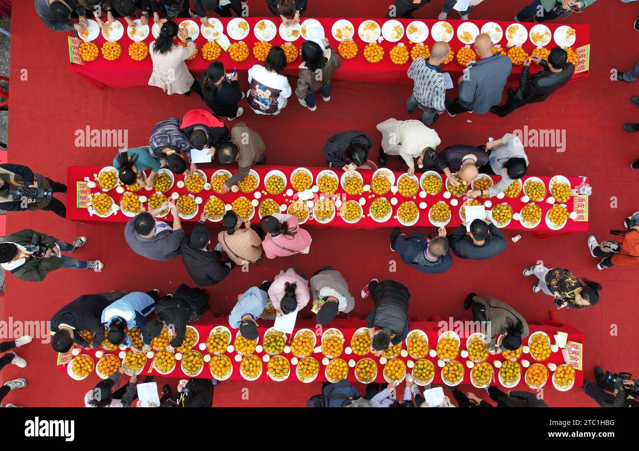 Rong'an. 10th Dec, 2023. This aerial photo taken on Dec. 10, 2023 shows ...