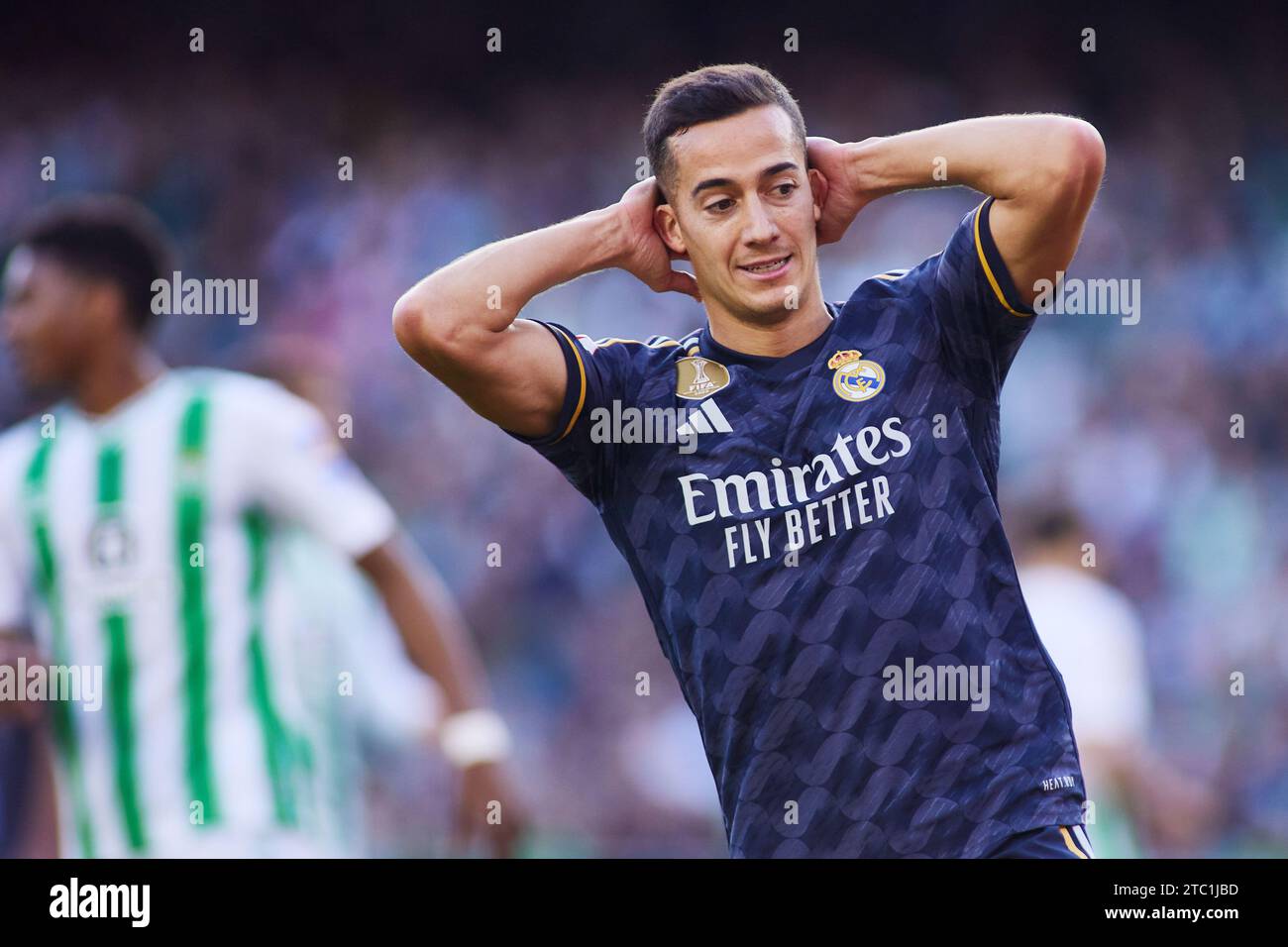 Lucas Vazquez of Real Madrid reacts during the Spanish championship La ...