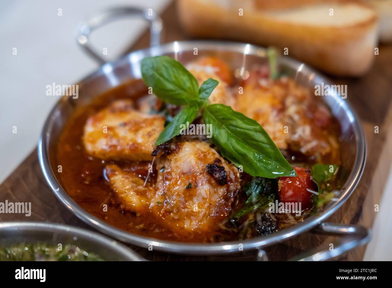 Spicy Pomodoro Fish Tapas, an appetizer or snack in Spanish cuisine ...