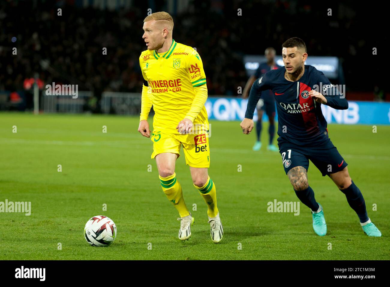 Paris, France. 09th Dec, 2023. Florent Mollet of Nantes, Lucas ...