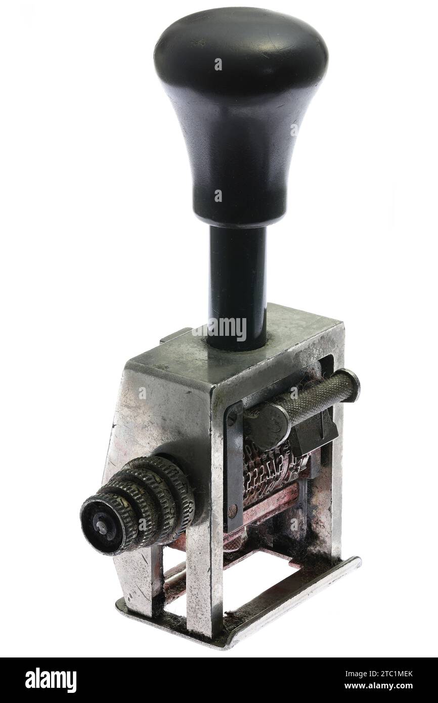 vintage Dutch ticket stamp isolated on white background Stock Photo - Alamy