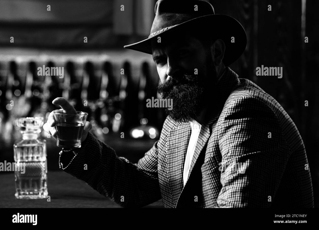 Masculinity concept man in Black and White Stock Photos & Images - Alamy