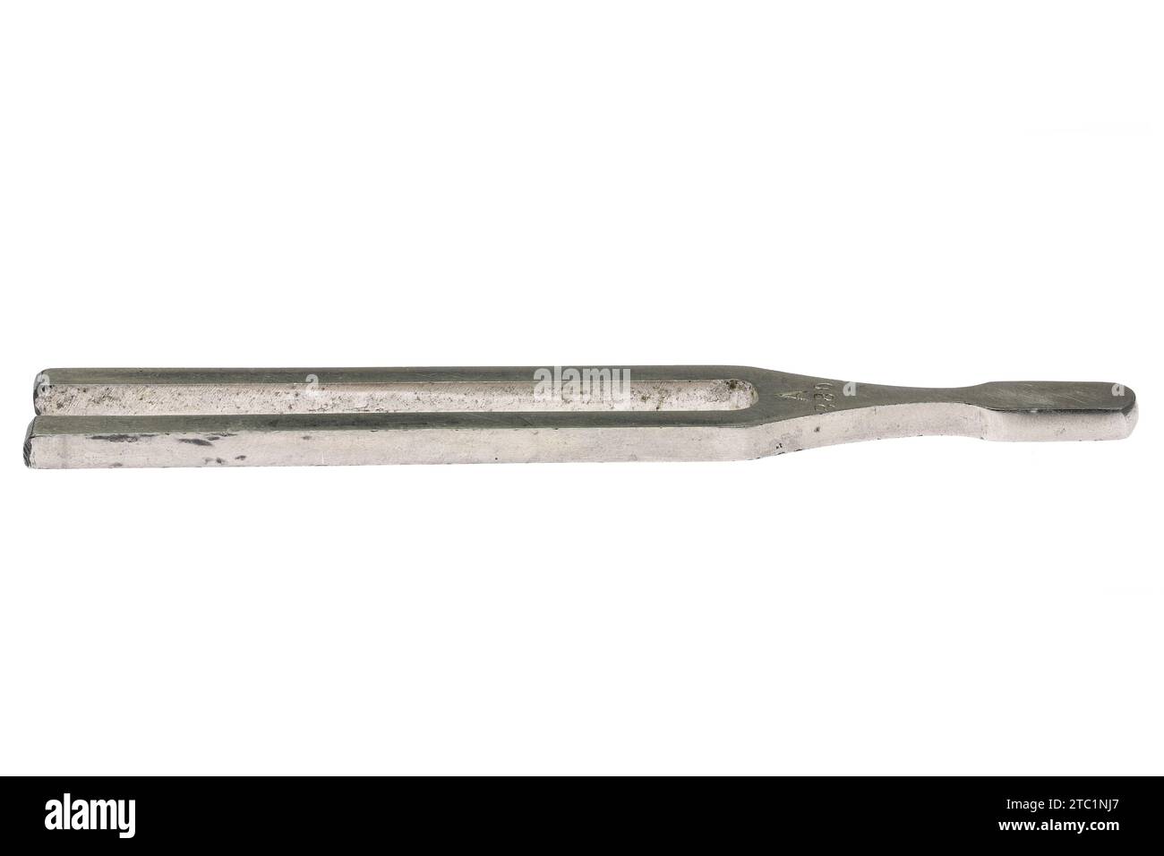 vintage tuning fork isolated on white background Stock Photo - Alamy