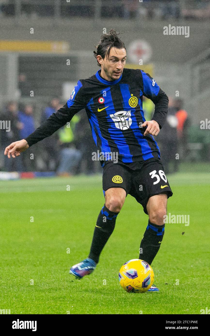 Milan, Italy - December 9 2023 - Inter-Udinese serie A - darmian matteo ...
