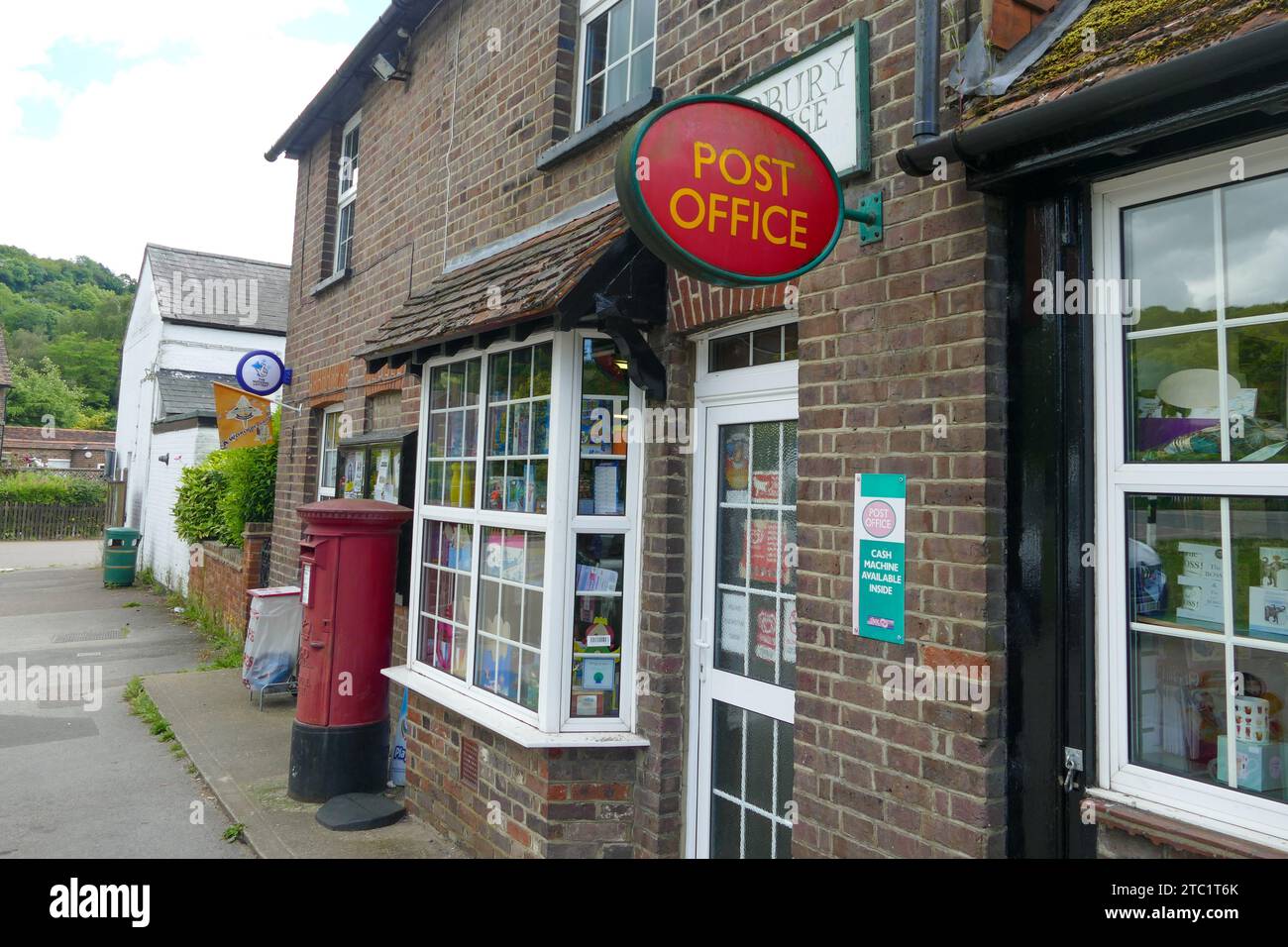 London, United Kingdom - July 3 2016: Small english village post office ...