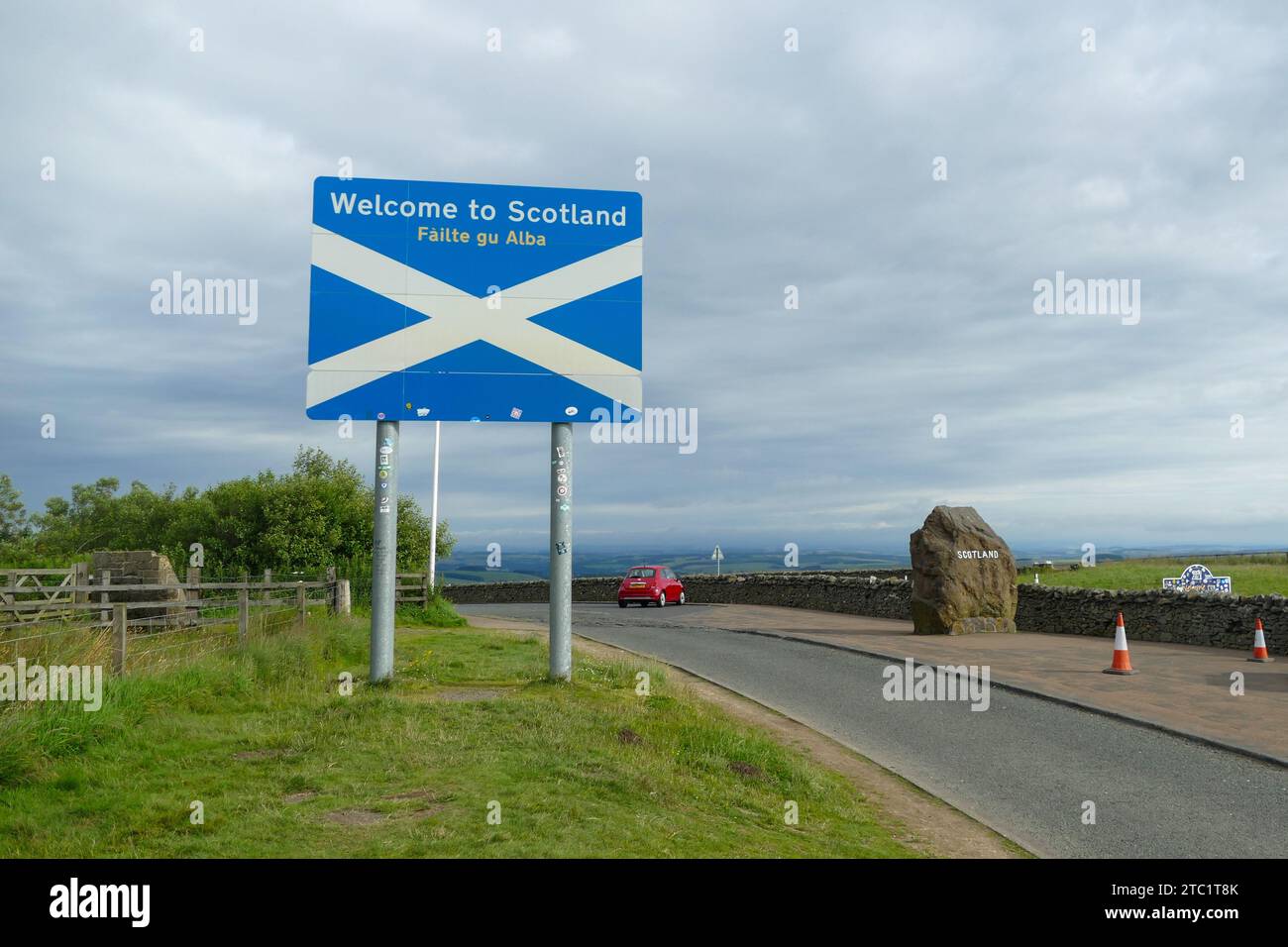 Edinburgh, Scotland - July 24 2016: Borders between England and ...