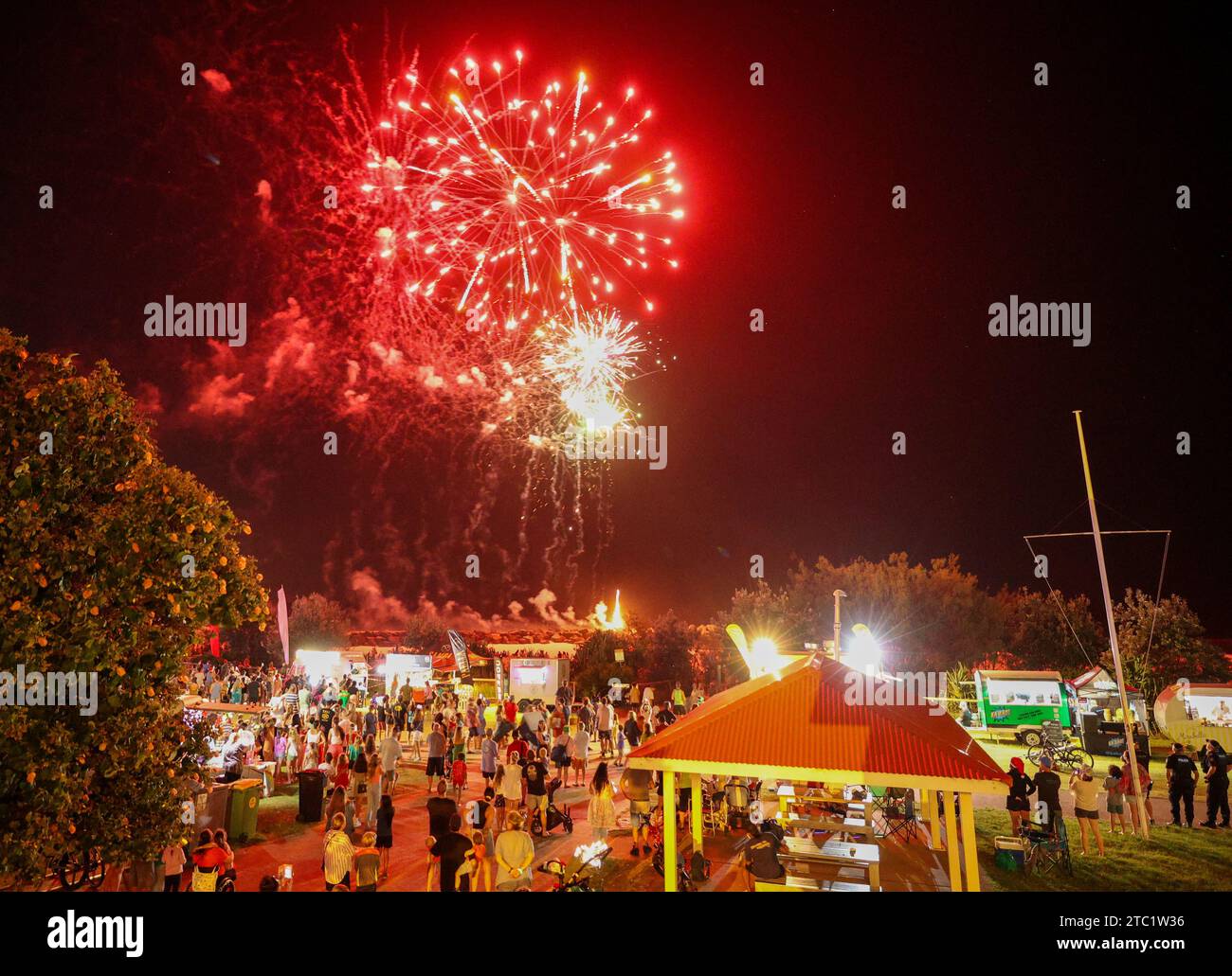 Coolangatta, Australia. 10th December 2023. Firework display at the ...
