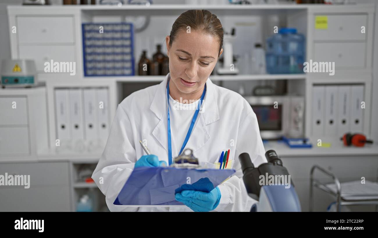 Focused female scientist conducts research hi-res stock photography and ...