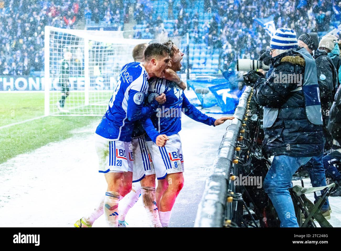 Oslo, Norway. 09th Dec, 2023. Fredrik Gulbrandsen (8) of Molde scores ...