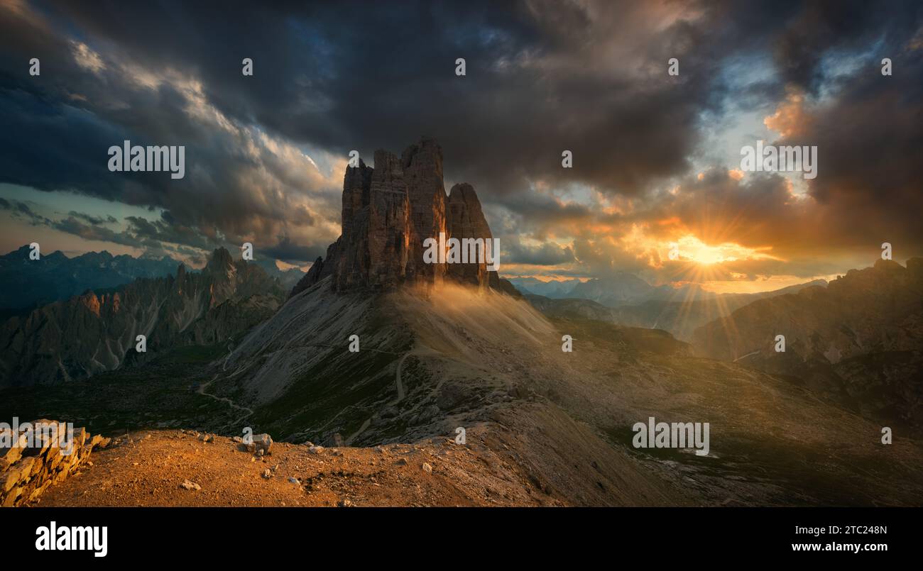 Tre Cime di Lavaredo. Dolomites. Italy Stock Photo - Alamy