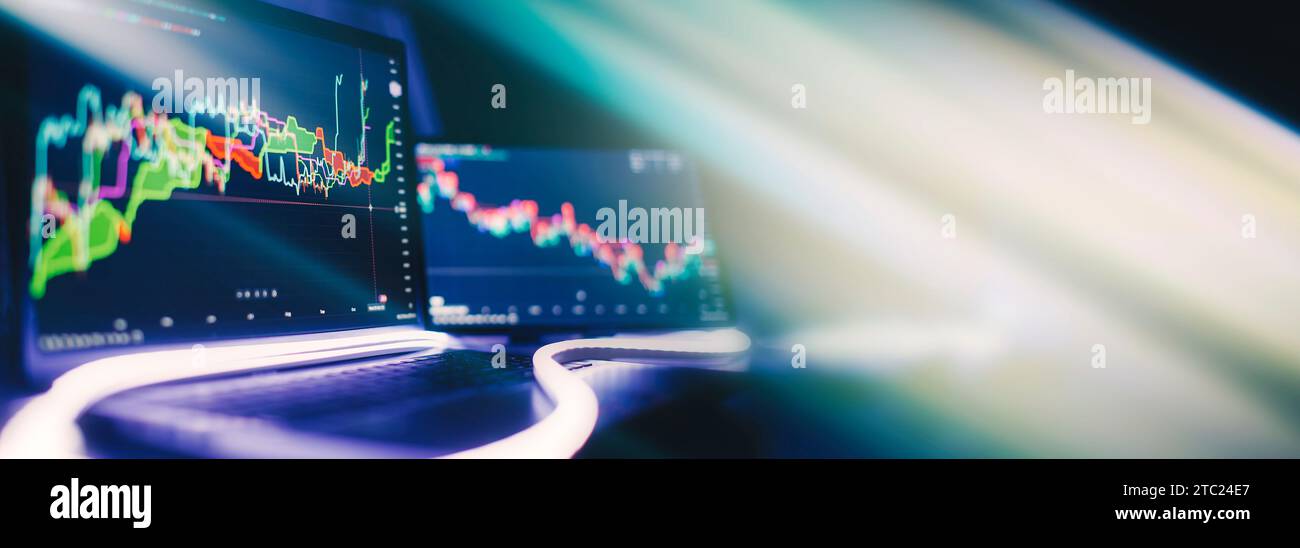 Economy trends background for business idea and all art work design ...