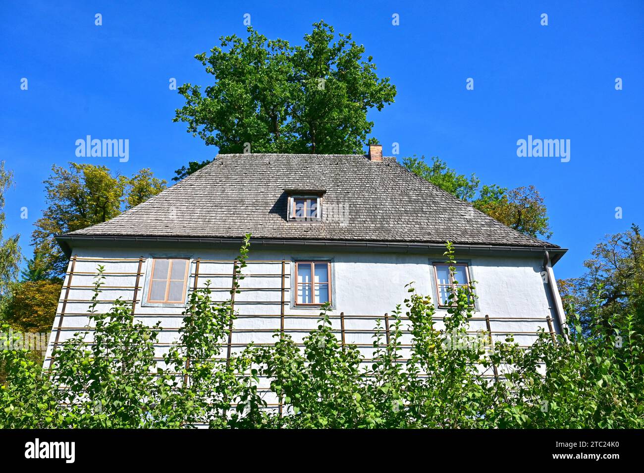 Goethe-Schiller monument in front of the German National Theater on ...