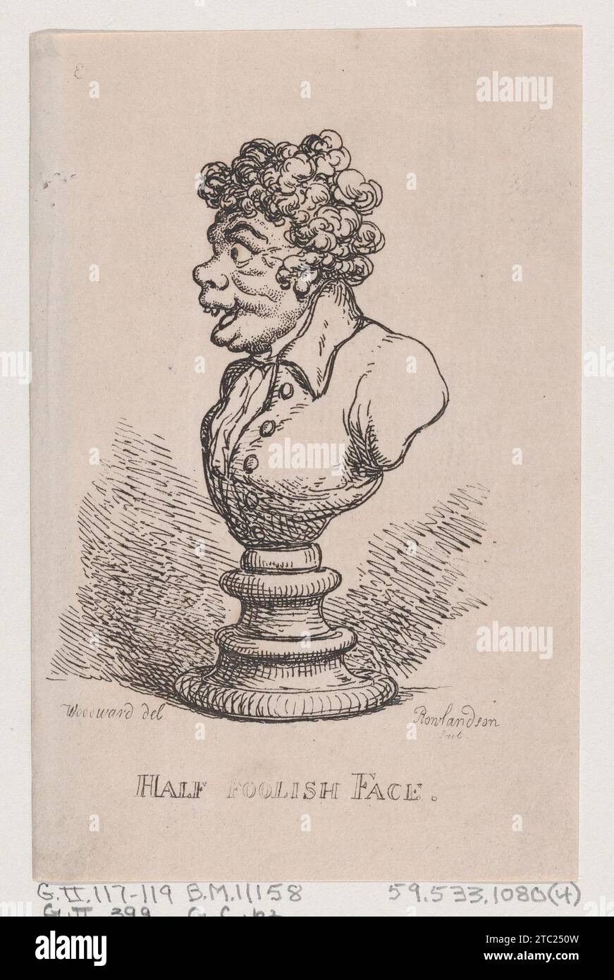 Half Foolish Face 1959 by Thomas Rowlandson Stock Photo - Alamy