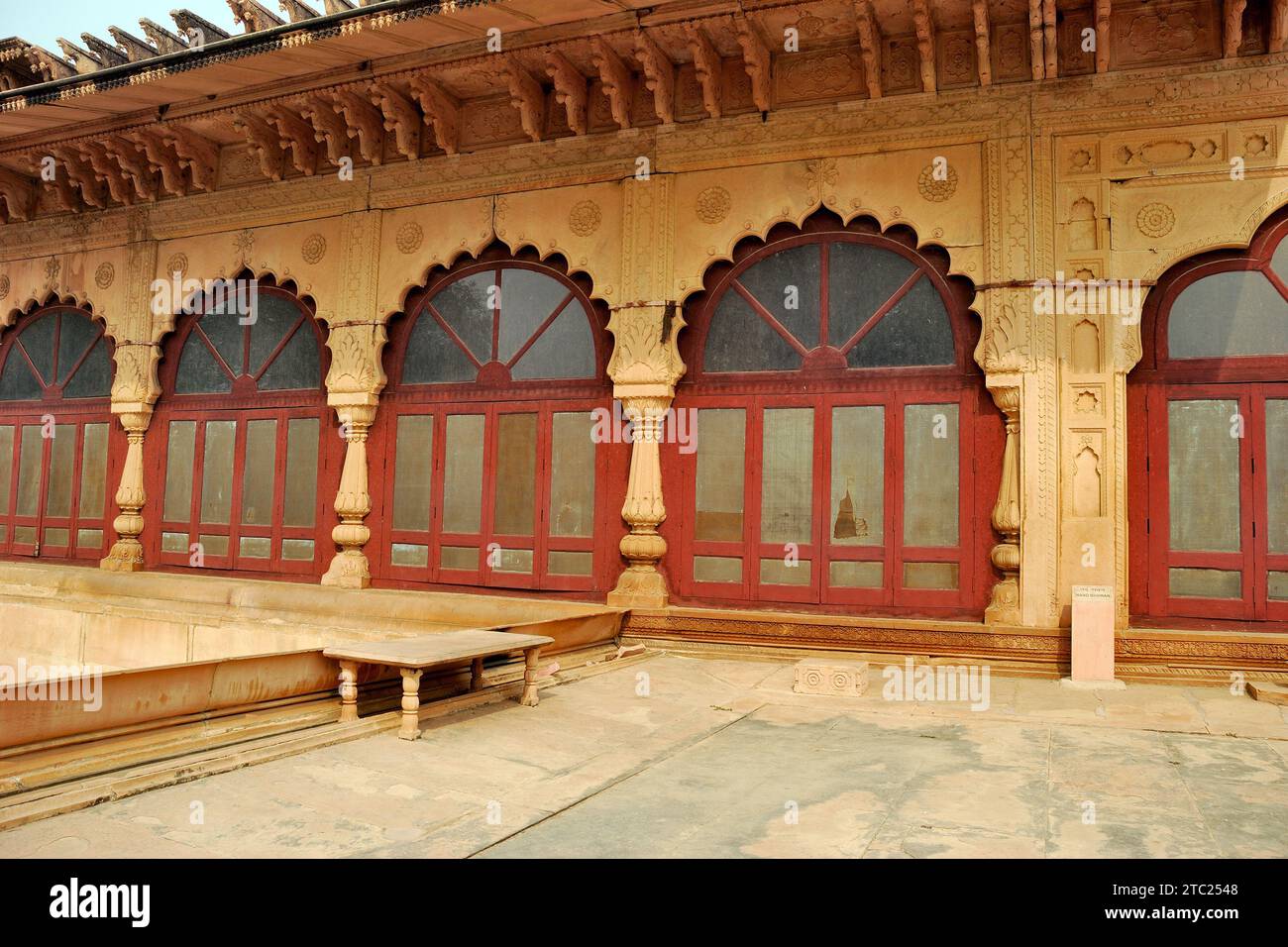 Partial view of Jal Mahal, Deeg Palace complex, Rajasthan, India Stock ...