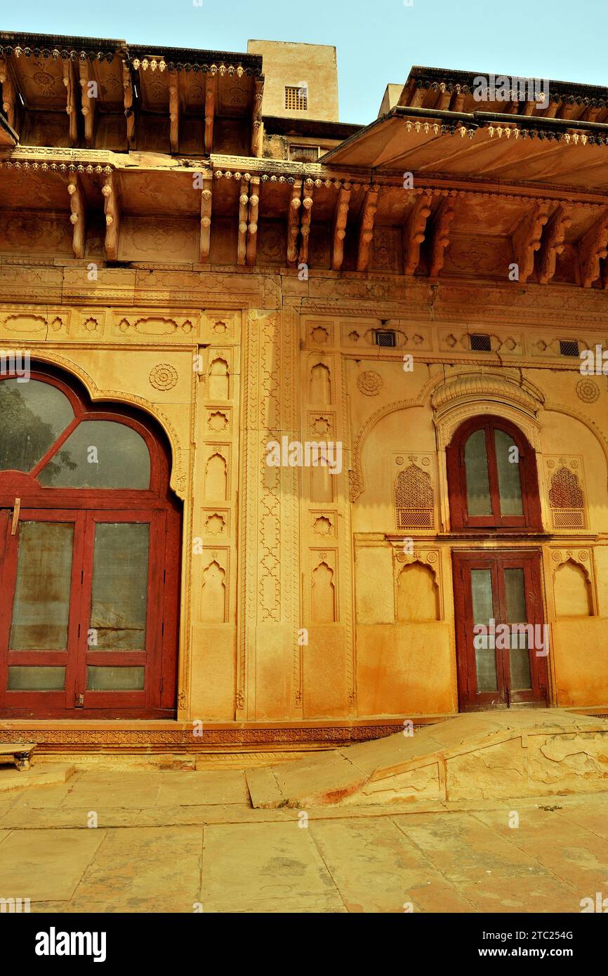 Partial view of Jal Mahal, Deeg Palace complex, Rajasthan, India Stock ...