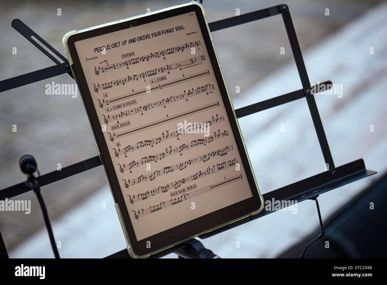 Digital music score hi-res stock photography and images - Alamy