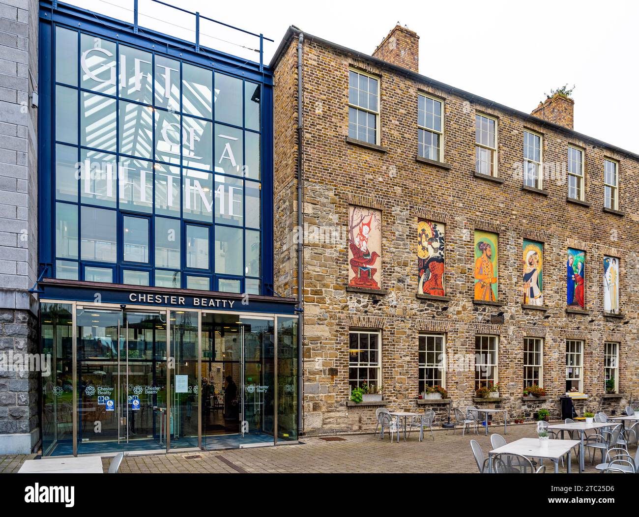 The façade of Chester Beatty Library, a museum and library on the ...