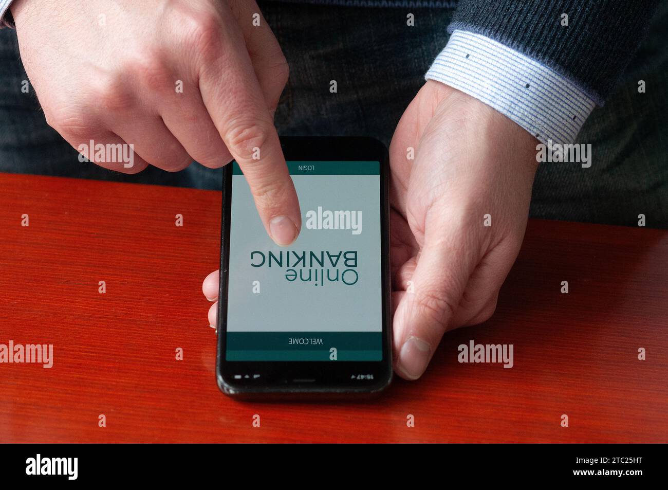 Security concept smartphone banking hi-res stock photography and images ...