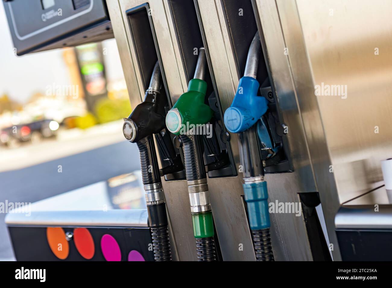 gas pump with rising price numbers, symbolizing the increasing fuel ...