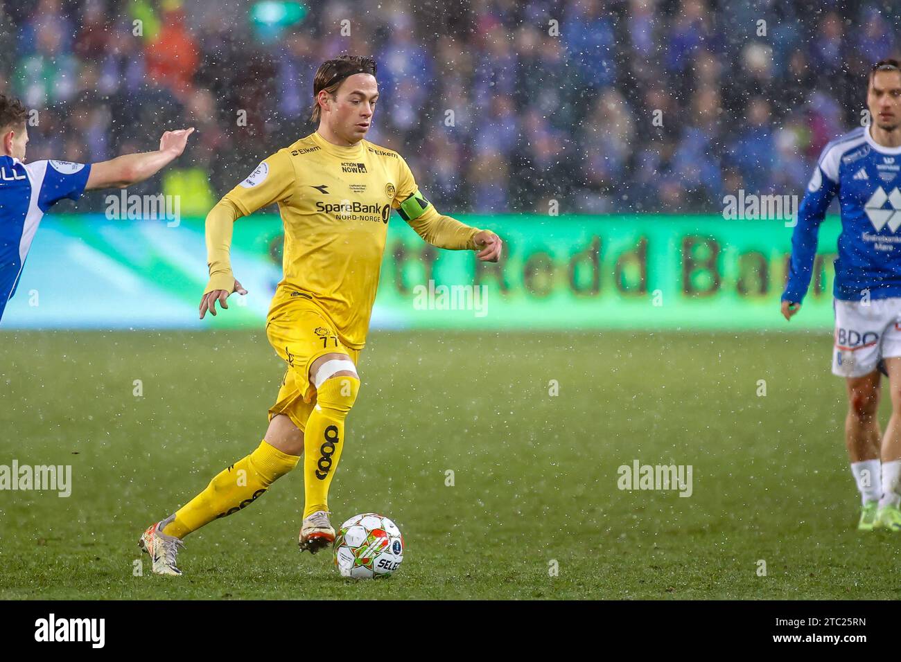 Oslo, Norway, 9th December 2023. Bodø/Glimt's Captain Patrick Berg with ...