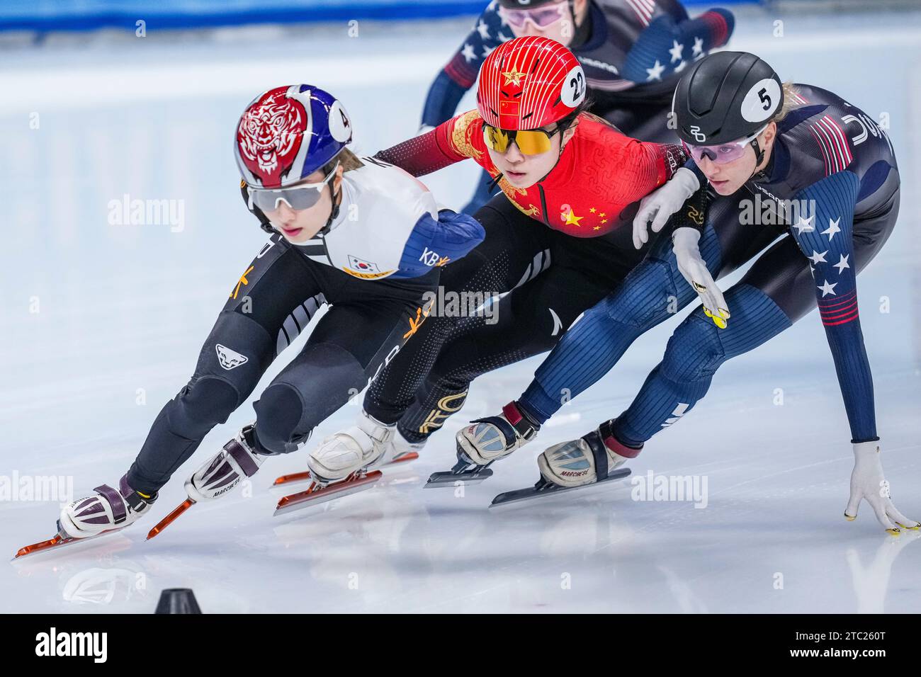Beijing, China. 10th Dec, 2023. (L to R)Kim Gilli of South Korea, Gong ...