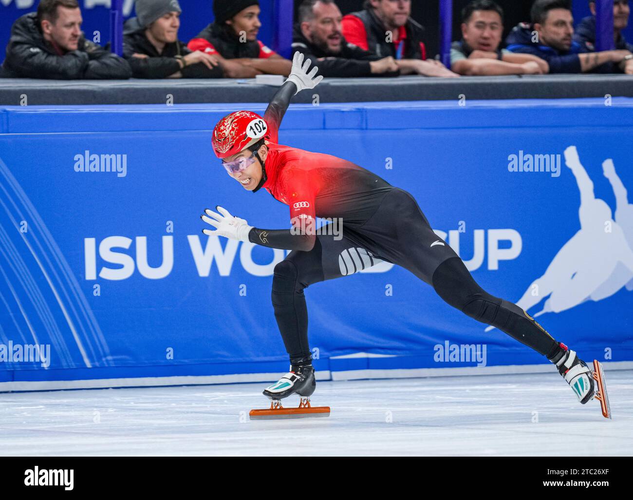 Beijing, China. 10th Dec, 2023. Sun Long of China competes during the ...