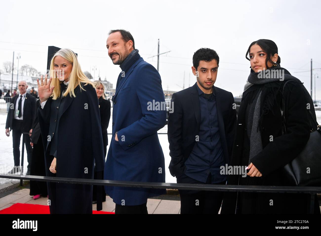 Oslo 20231210.From the right, Crown Princess Mette-Marit and Crown ...