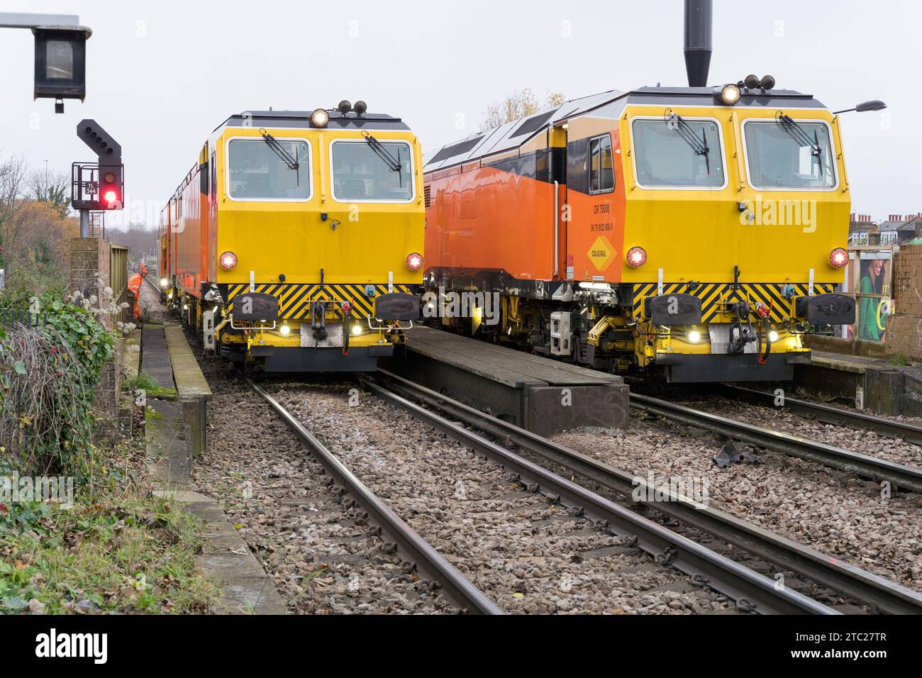 London UK, 10th December 2023. Network Rail is carrying out planned ...