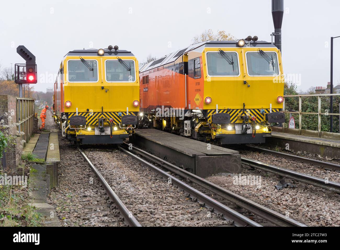 London UK, 10th December 2023. Network Rail is carrying out planned ...