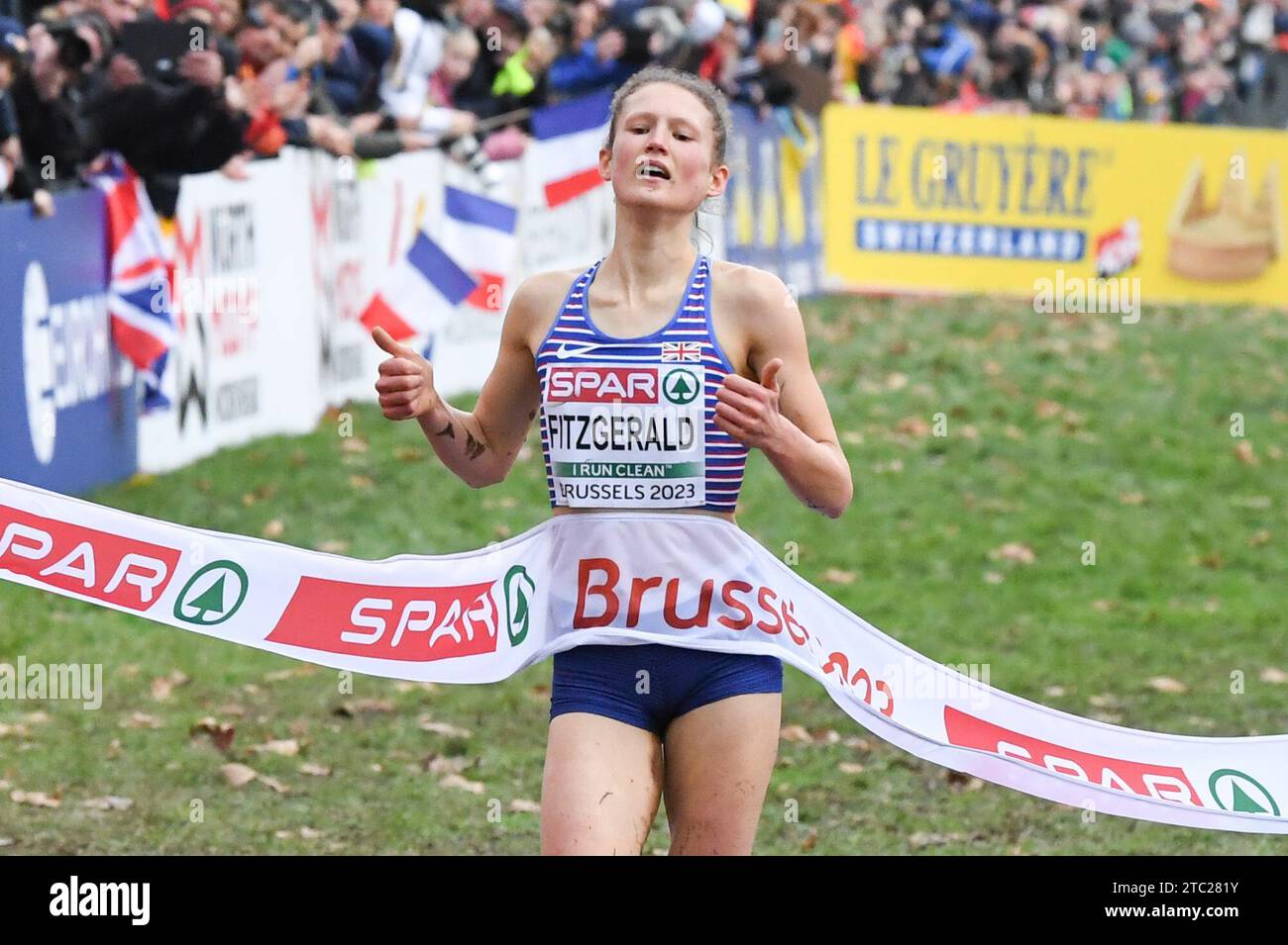 Brussels, Belgium. 10th Dec, 2023. Innes Fitzgerald celebrates as he ...