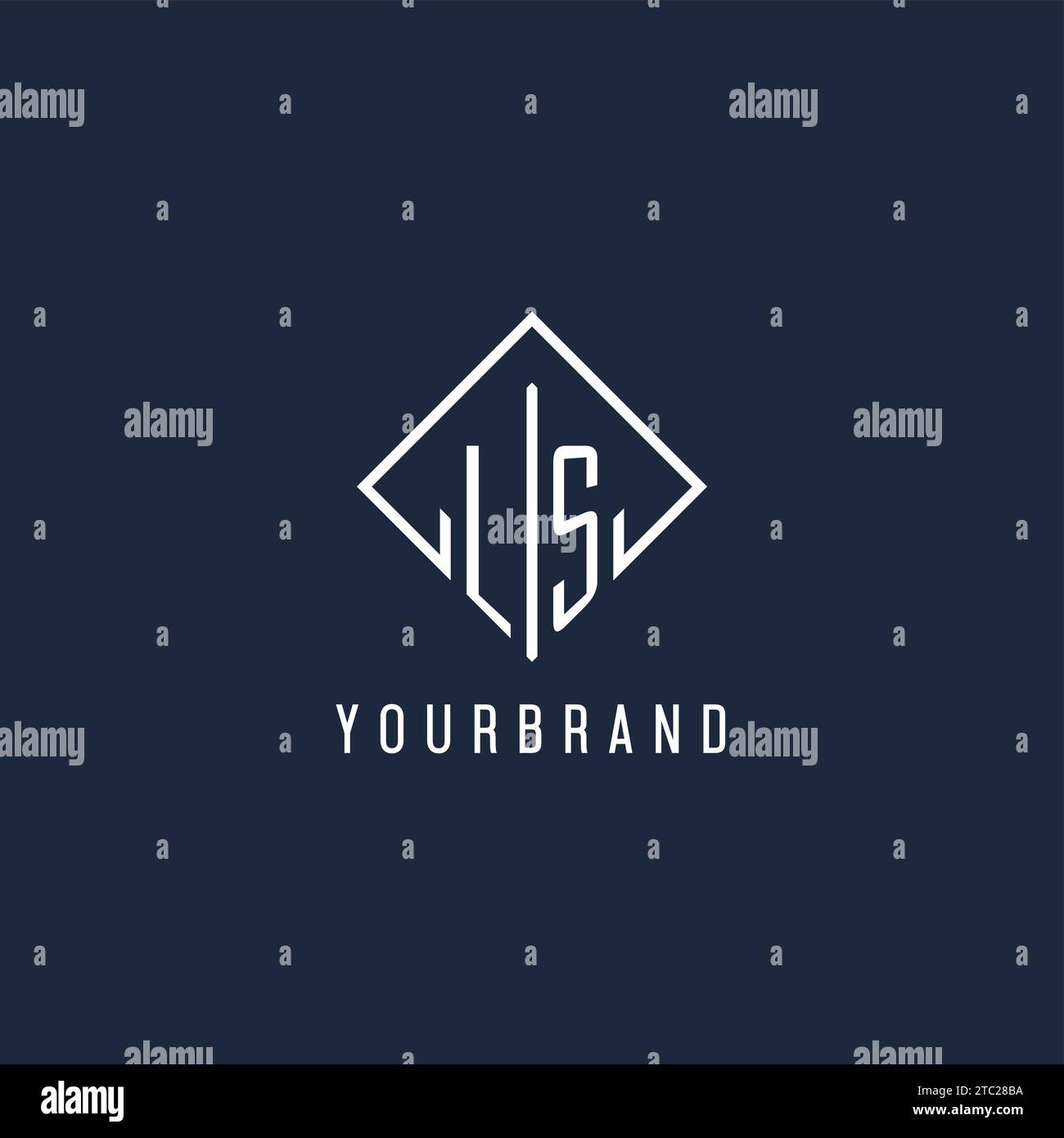 LS initial logo with luxury rectangle style design vector graphic Stock Vector Image & Art - Alamy
