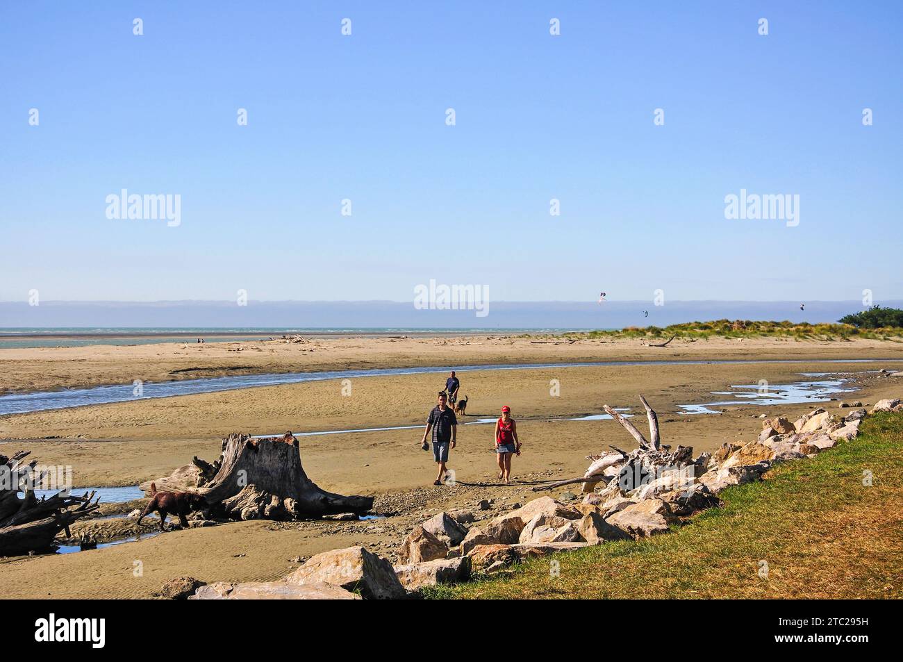 Tahunanui Beach, Nelson, Nelson Region, South Island, New Zealand Stock ...