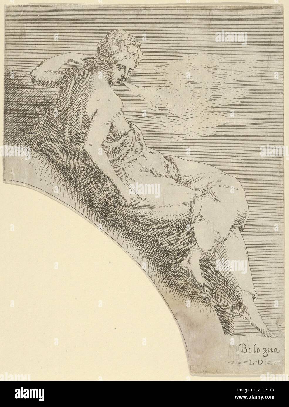Polyhymnia, from "Twelve Muses and Goddesses" 1949 by Francesco ...