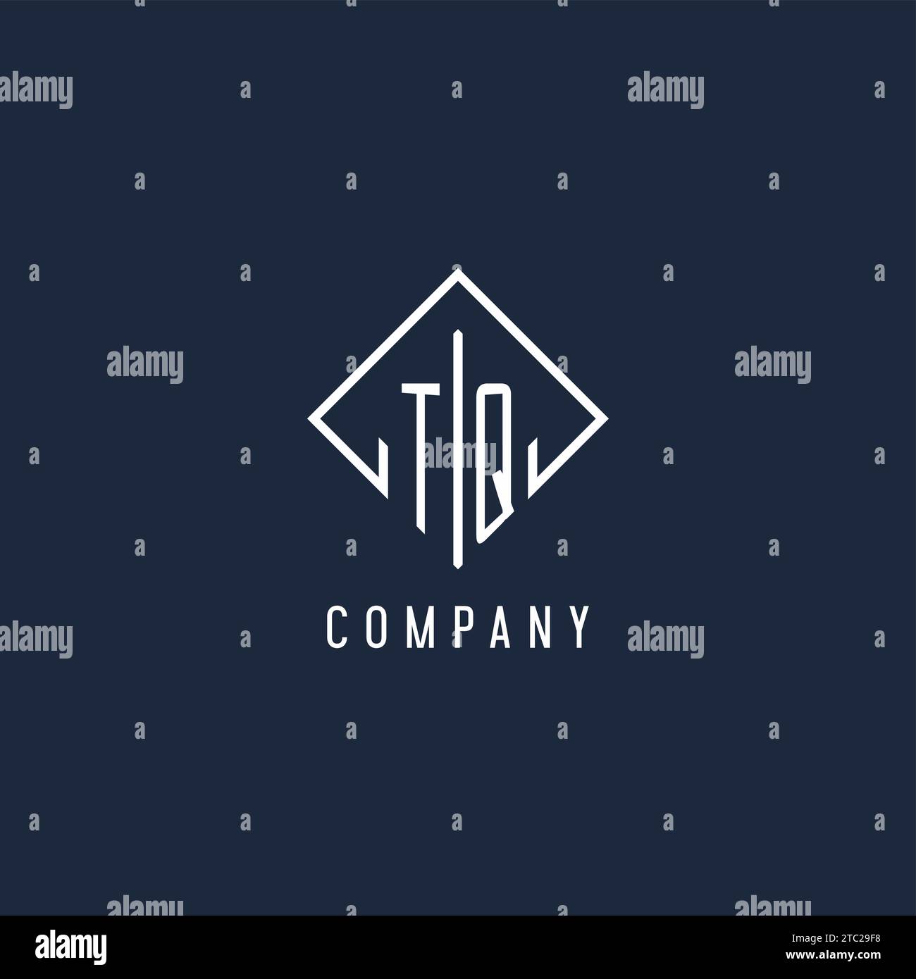 TQ initial logo with luxury rectangle style design vector graphic Stock Vector Image & Art - Alamy