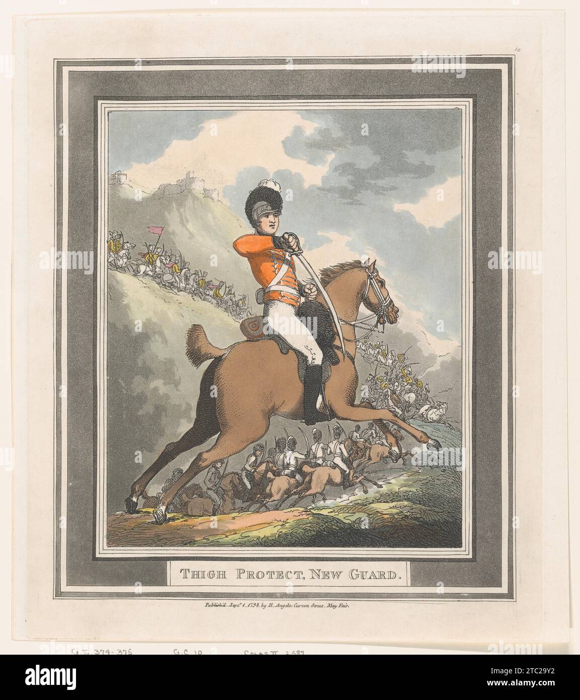 Thigh Protect, New Guard 1959 by Henry Angelo Stock Photo - Alamy