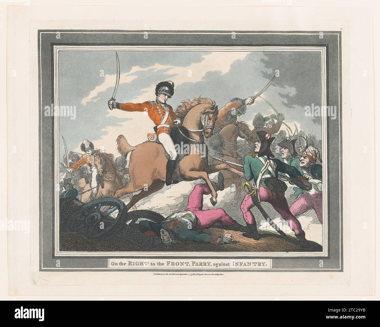 On the Right to the Front, Parry, against Infantry 1959 by Henry Angelo ...