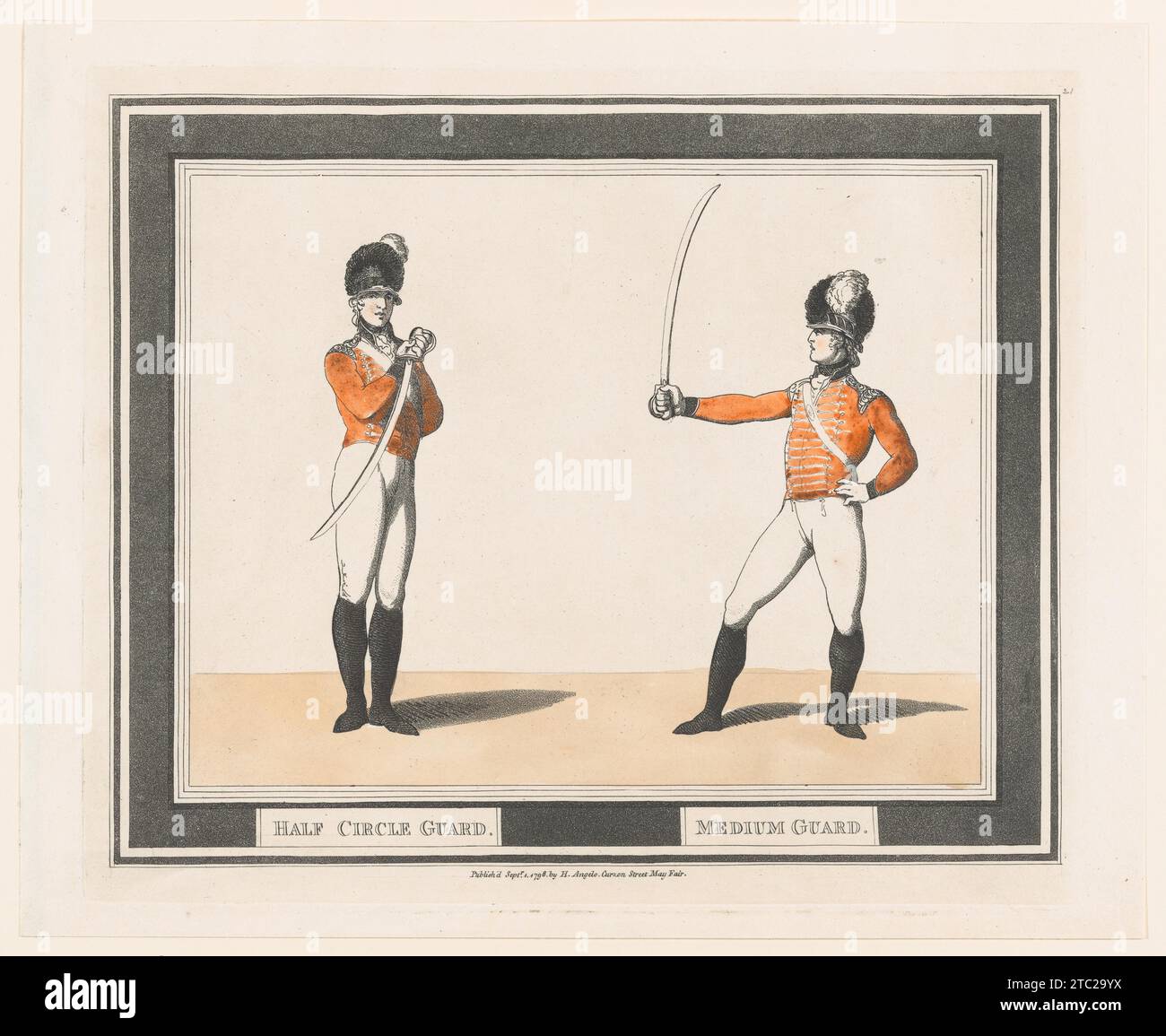 Half Circle Guard, Medium Guard 1959 by Henry Angelo Stock Photo - Alamy