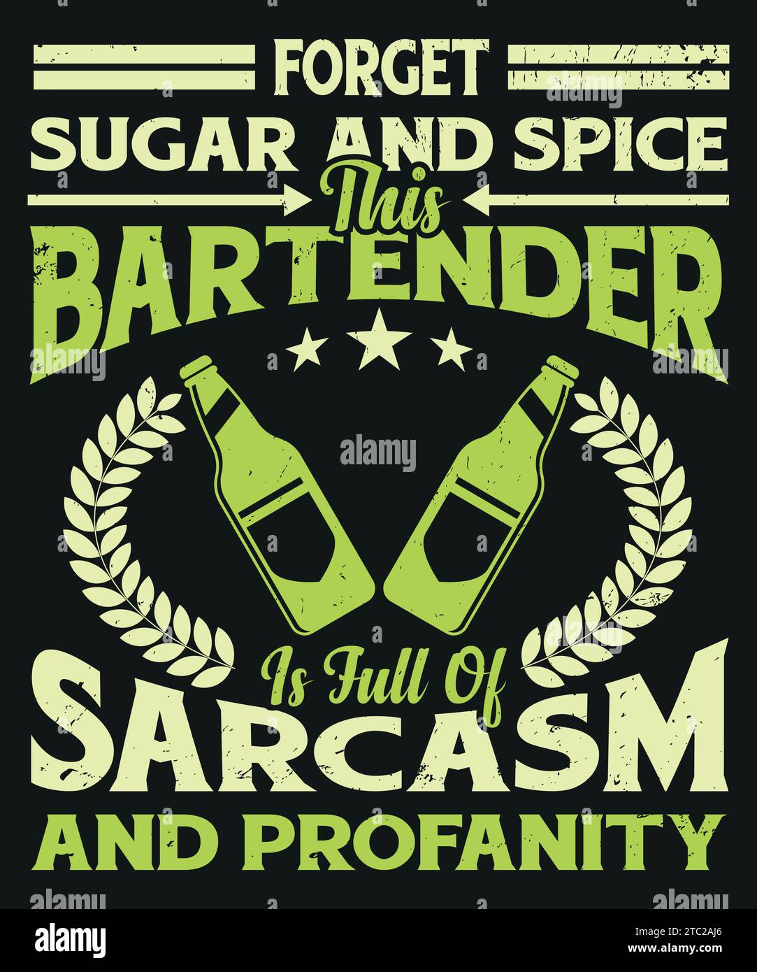 Bartender t shirt design hi-res stock photography and images - Alamy