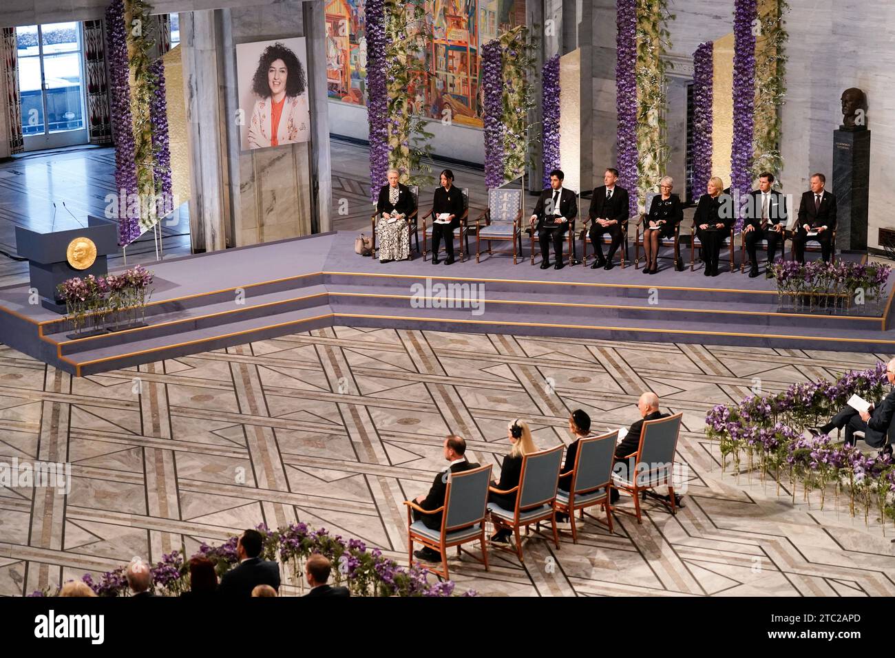 Oslo 20231210.The awarding of the Nobel Peace Prize for 2023 in Oslo ...