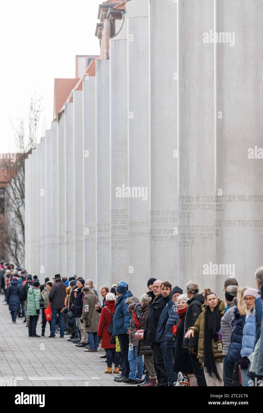 Nuremberg, Germany. 10th Dec, 2023. As part of an action to mark the ...