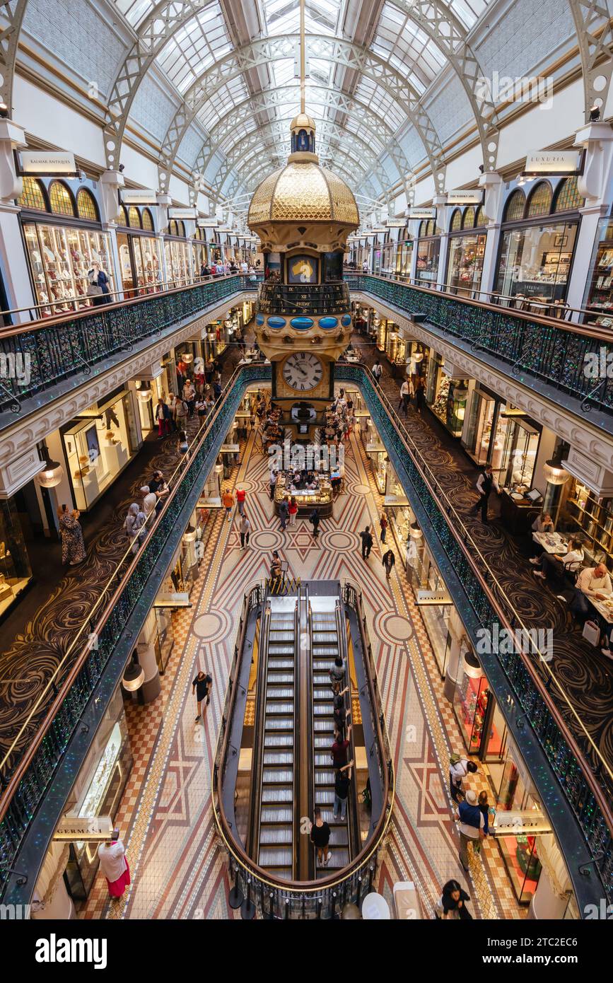 Sydney's Queen Victoria Building Interior in Australia Stock Photo - Alamy
