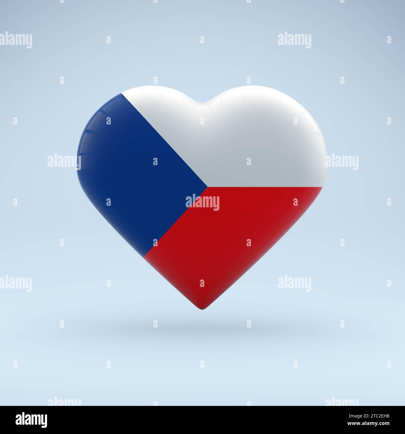 State symbol of the Czech Republic on glossy badge. Icon in the shape ...