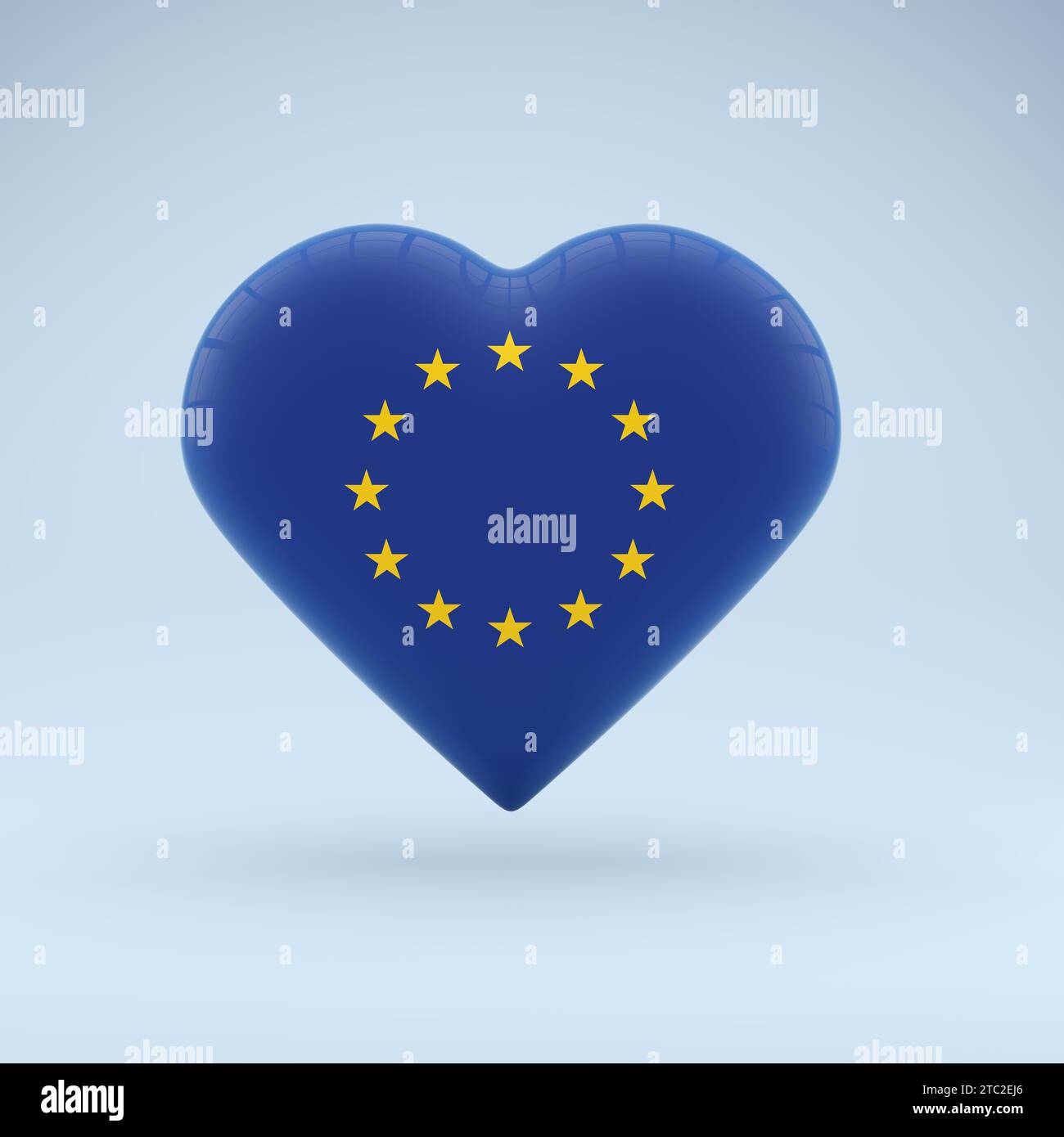 Icon in the shape of a heart with the image of the National Flag of the ...