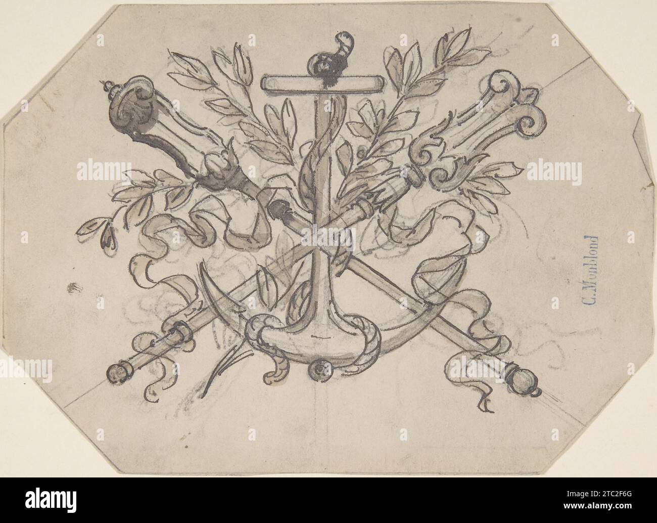 Devise with Anchor 1963 by Charles Monblond Stock Photo - Alamy