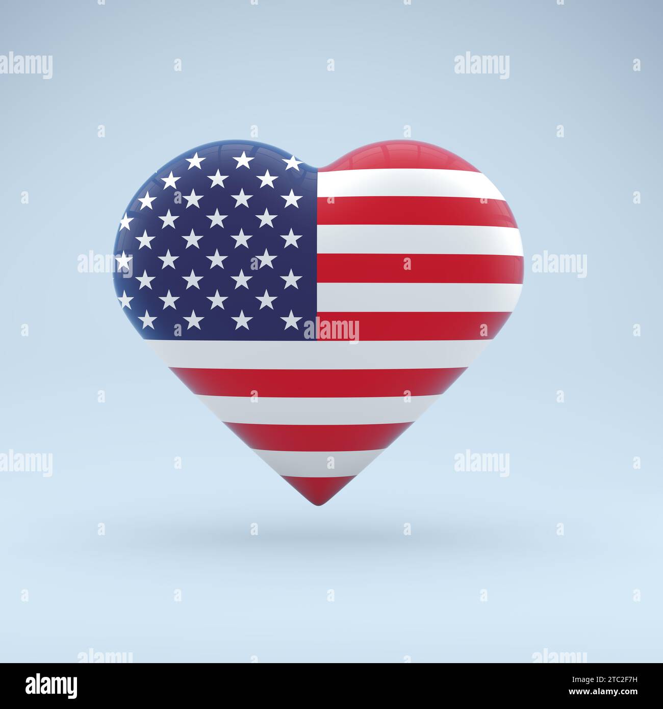 Flag usa heart hi-res stock photography and images - Alamy