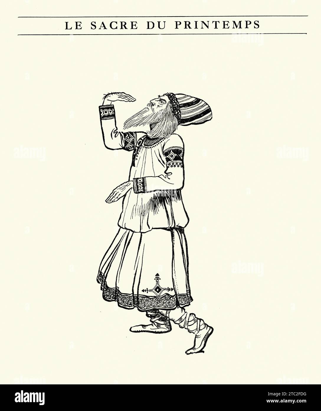 Ballet dancer, Costume design for The Rite of Spring, Le Sacre du ...