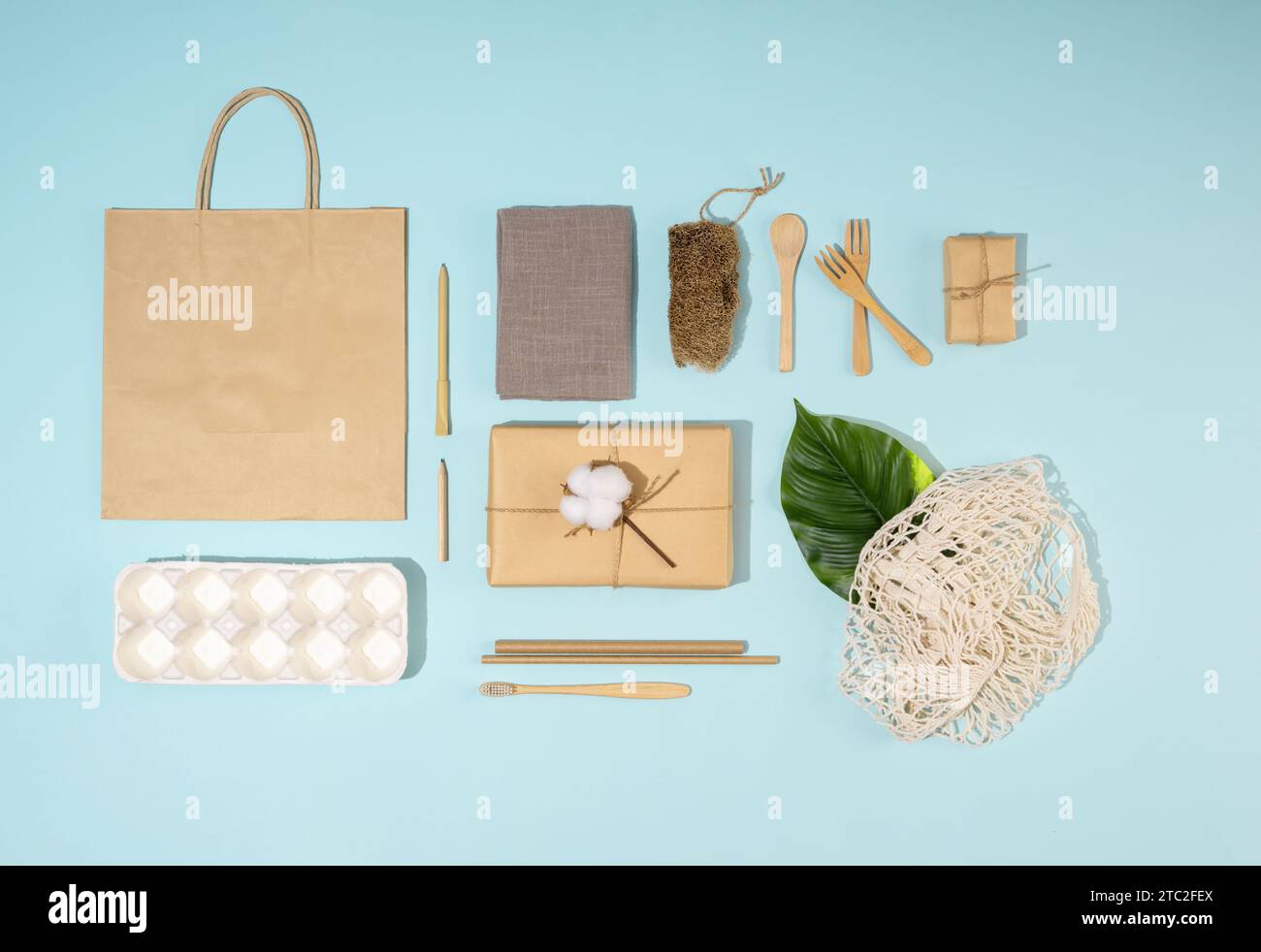 (Plastic-free product). Poster design with copy space on the theme of ...