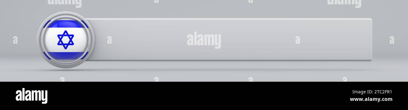 Israel flag badge. Icon or badge with country national flag and place ...