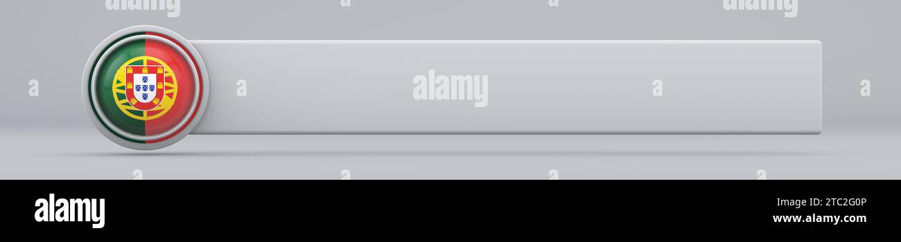 Portugal flag badge. Icon or badge with the country's national flag and ...